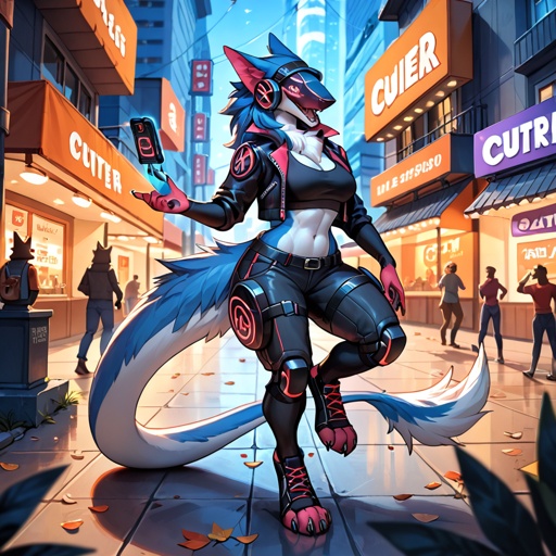 A well made design, Half protogen | furry.ai