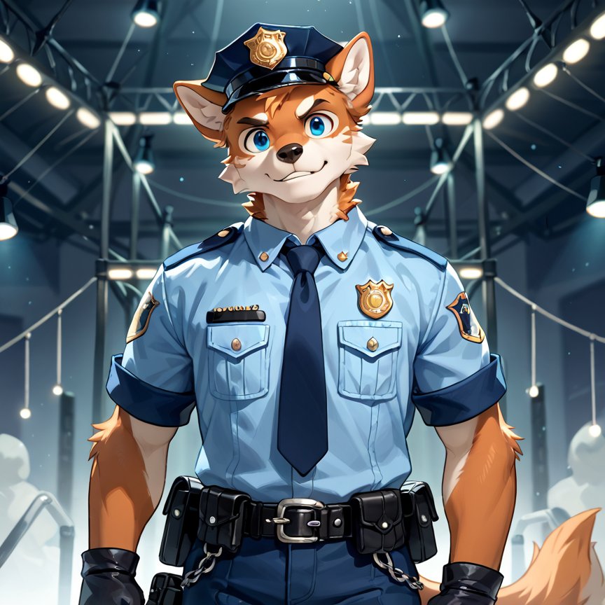 A young thin male wolf | furry.ai