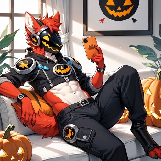 A Protogen boykisser. A well made | furry.ai