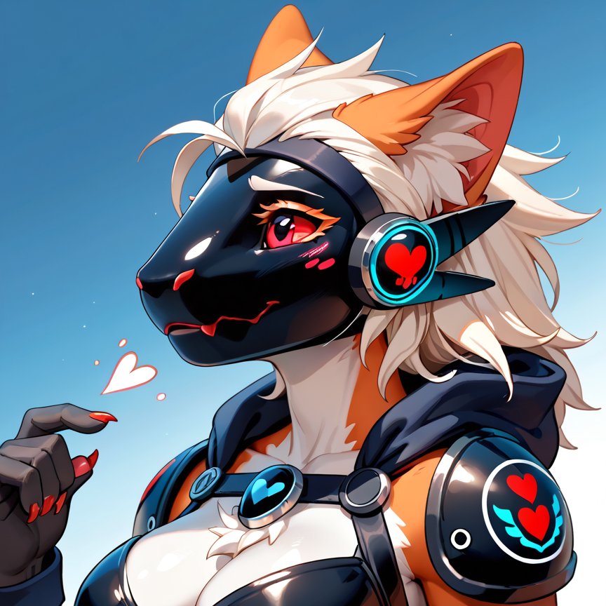 A hot female adult Protogen. A | furry.ai