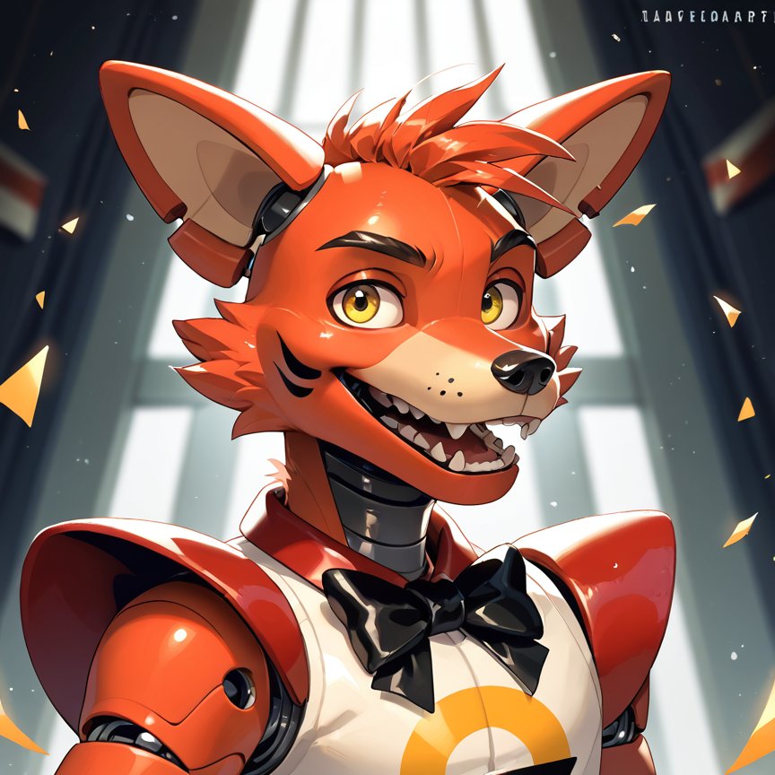 A fnaf male animatronic red fox | furry.ai