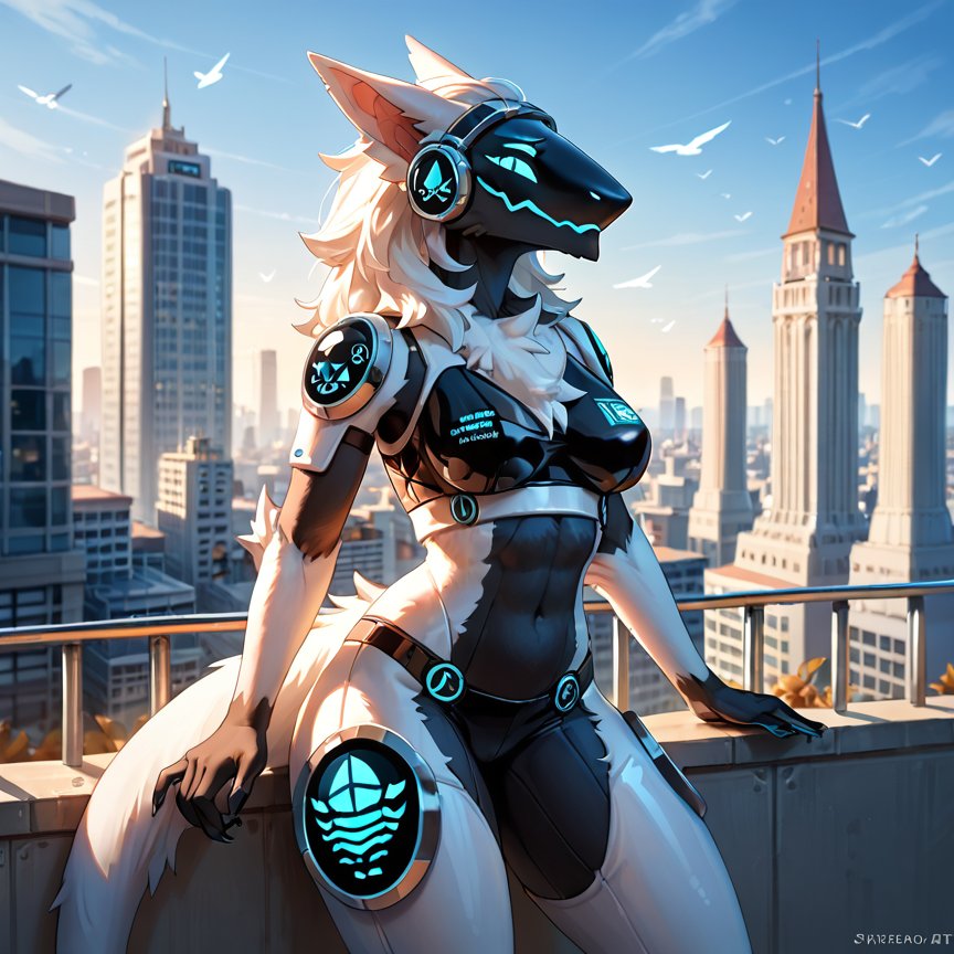 well made,Human, Protogen, and Sergal. Pansexual. | furry.ai