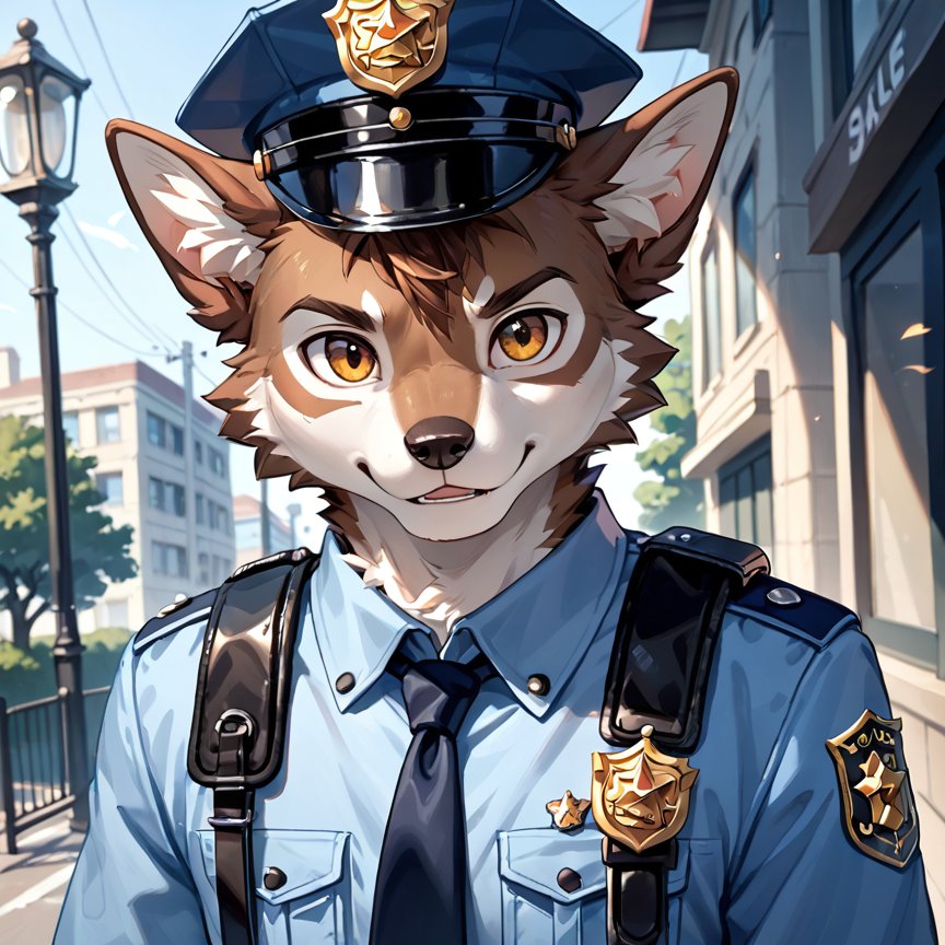 A young thin male wolf | furry.ai