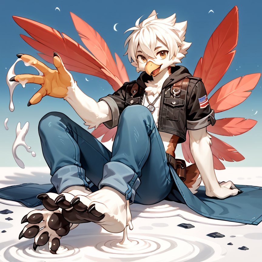 Anthro avian hawk Bird of prey | furry.ai
