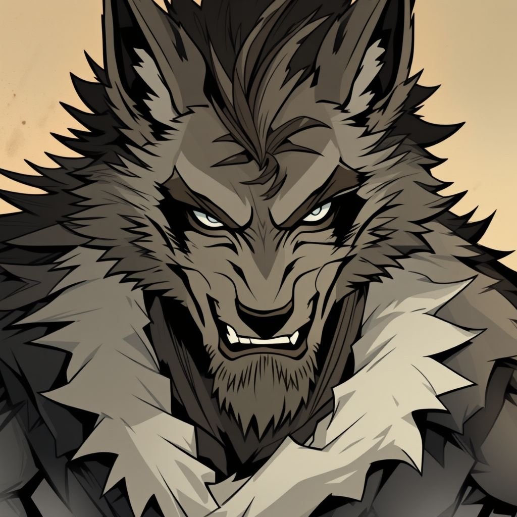 A male hellhound wolf with dark | furry.ai