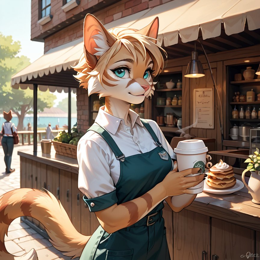 Anthro female furry cat in a | furry.ai