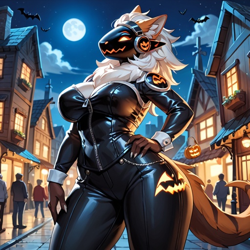 A well made pansexual Protogen. Thick | furry.ai