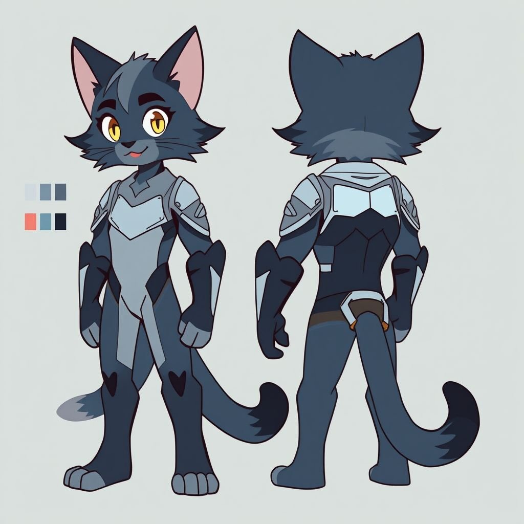 make me a cat fursona ref | furry.ai