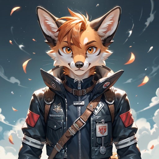 A young male fox dressed as | furry.ai