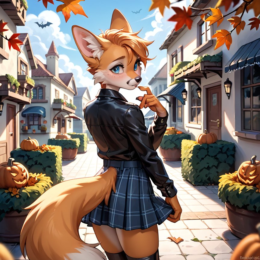A well made femboy fox, very | furry.ai