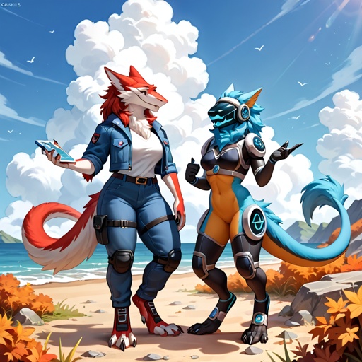 A well made design, Half protogen | furry.ai