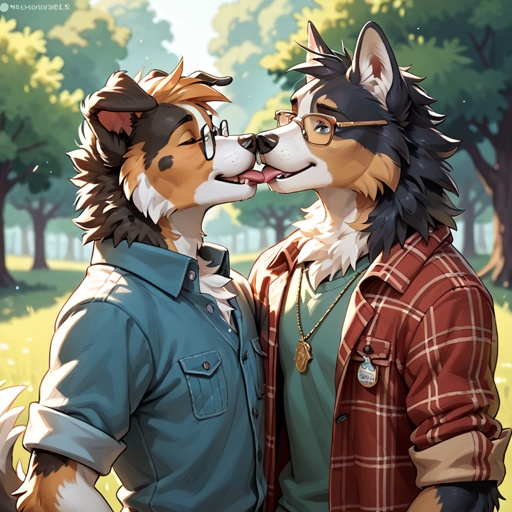 black wolf nerd with glasses | furry.ai