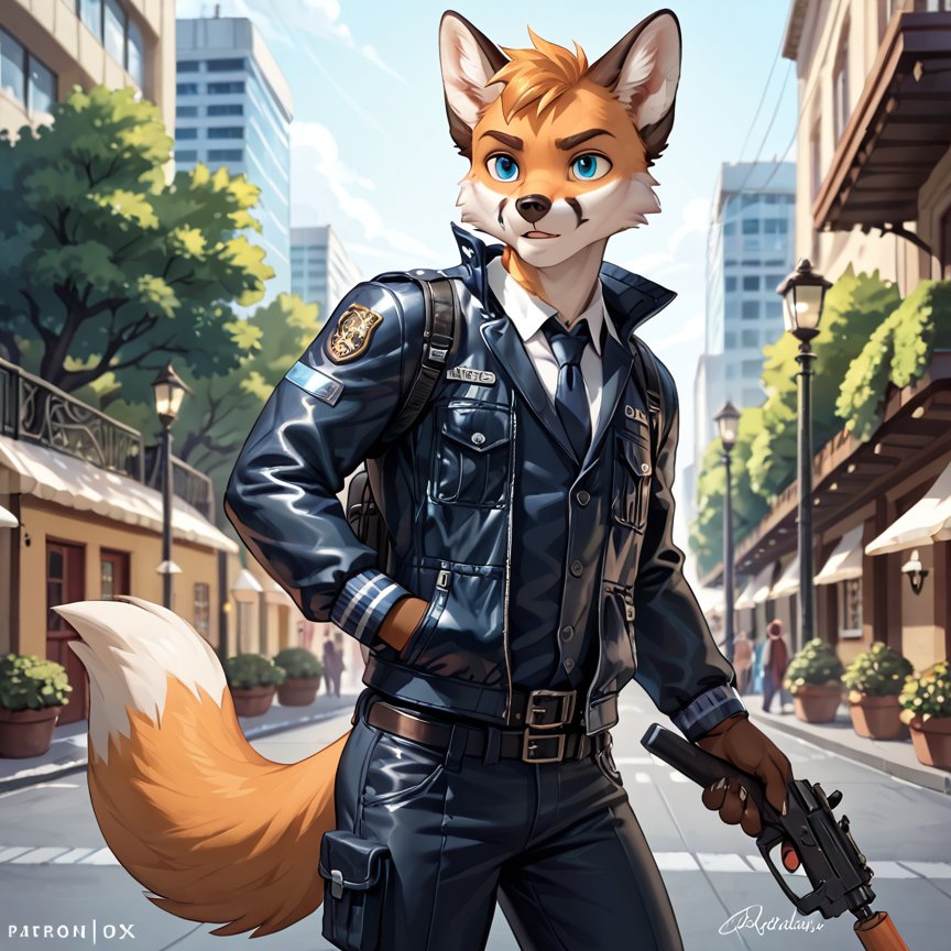 A young hot male fox dressed | furry.ai