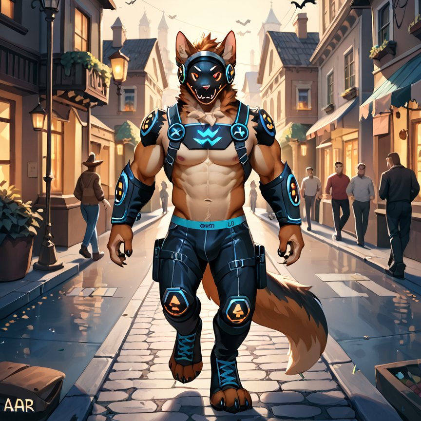 A very gay and muscular male | furry.ai