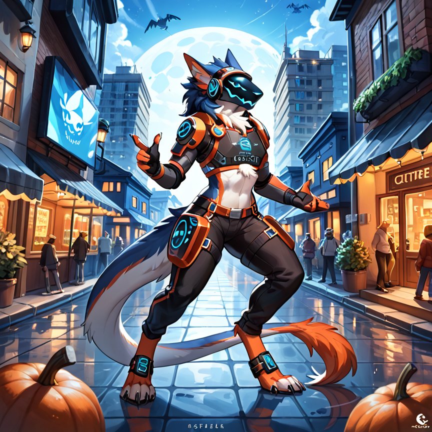 A well made design, Half protogen | furry.ai