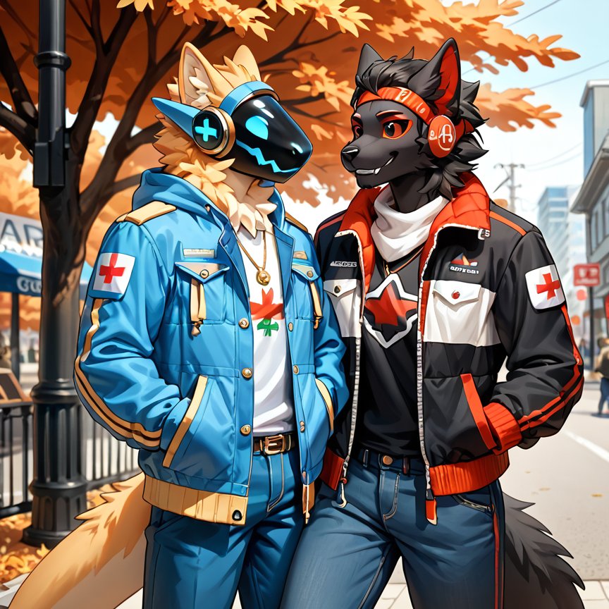 A male protogen, likes good humans, | furry.ai