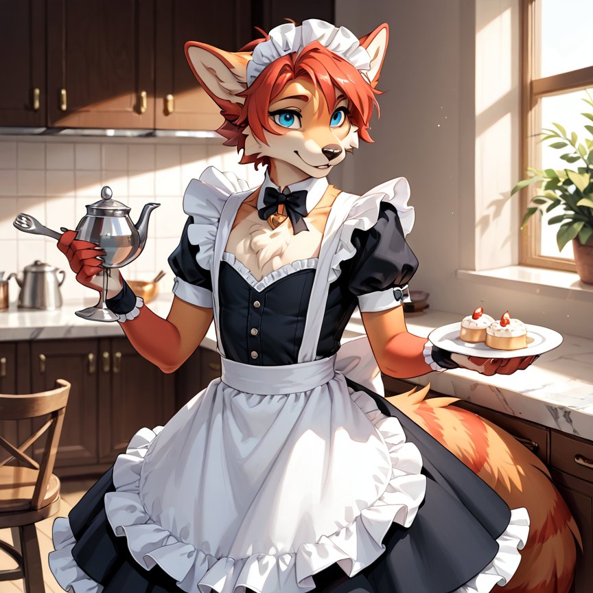 Furry Femboy In A Maid Outfit Furry Ai