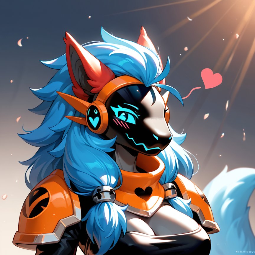 A hot female adult Protogen. A | furry.ai