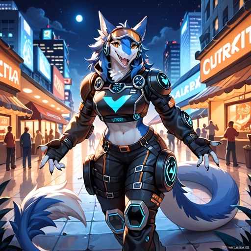 A well made design, Half protogen | furry.ai