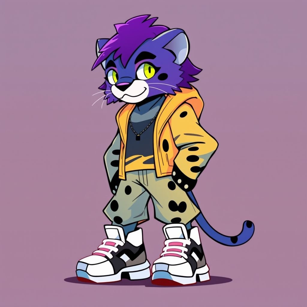 Pixel style panther | furry.ai