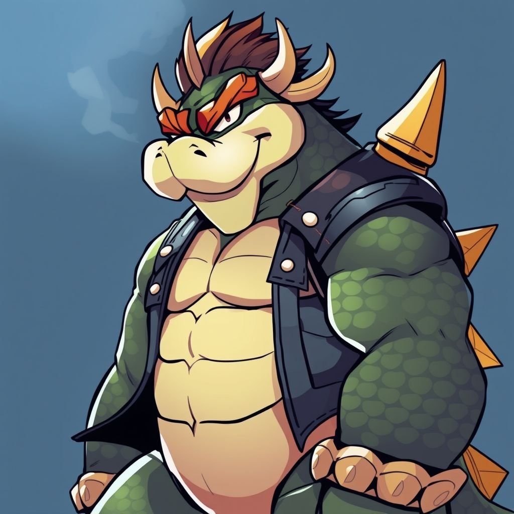 Bowser with a scar on his | furry.ai